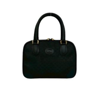 Gucci Sac &agrave; main Pre-owned en toile et cuir avec logo Micro GG - Femme - Pre-owned - Noir - Taille: ONE Size