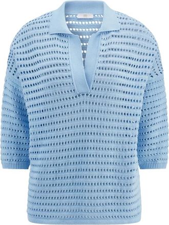 Riani Femme, Pulls, Bleu, Taille: 38 FR Pull ras du cou
