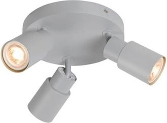 SLV PURI 2.0 Tube, Wand- und Deckenaufbauleuchte, rund, 3 x max. 6 W GU10, grau