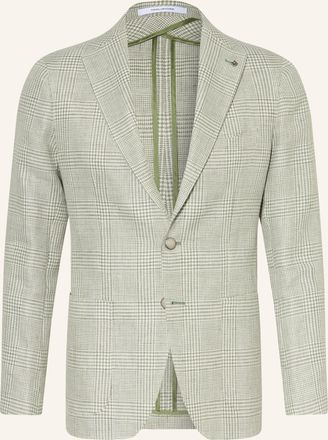 Tagliatore Tagliatore Sakko Slim Fit Mit Leinen gruen