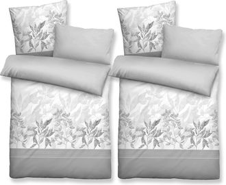 Biberna Baumwoll-Satin Bettw&auml;sche 0615170 FLORAL