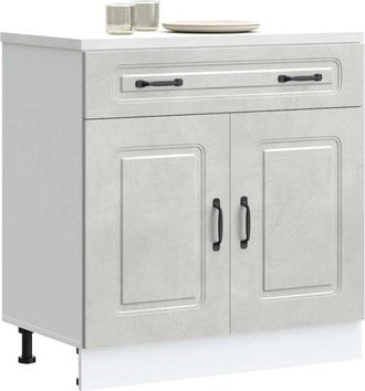 vidaXL vidaXL Armoire de cuisine Kalmar gris béton bois dingénierie