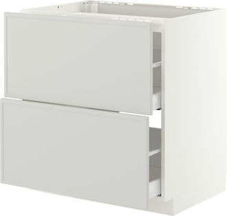 IKEA METOD / MAXIMERA Unterschr.f. Kochf./2 Fronten/2Sch