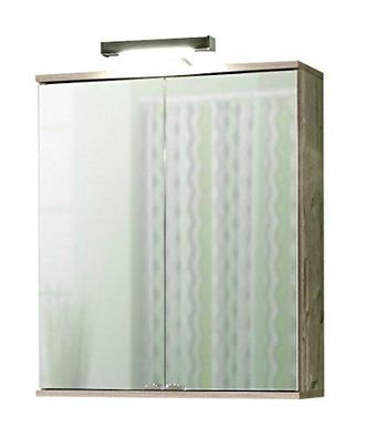 Schildmeyer Spiegelschrank 120052 Isola, 60x16x77 cm, silberifchte Dekor
