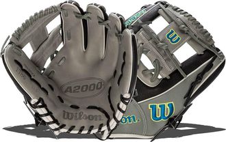 Wilson Herren 2022 A2000 1786 (IF) Baseball, SuperSkin Handschuh, Schwarz/Grau, 11.5