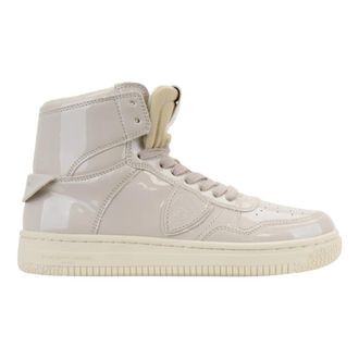 Philippe Model Hohe Damen-Sneaker mit Schn&uuml;rung - - Shoes - Damen - Wei&szlig; - 37 EU