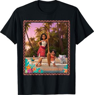 Disney Vaiana 2 Vaiana and Simea Pua Heihei Ocean Sisters T-Shirt