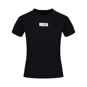 Maison Margiela Numeric Baumwolljersey-T-Shirt - - Tops - Damen - Schwarzk - M