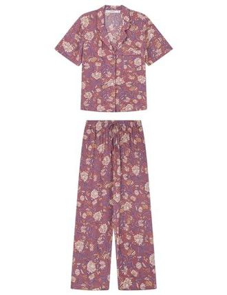 Women'secret Pijama Camisero Boho Granate Pyjama, IMPRIM&Eacute; Bourgogne, L Femme