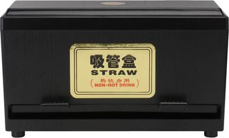 Generic Strohhalmspenderhalter mit Deckel, Trinkhalmspender ausPlastik wiederverwendbarer Strohhalmspender für Restaurant, Zuhause, Bar zur Aufbewahrung von u