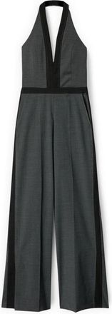 Motivi Femme, Combinaisons et Ensembles, Gris, Taille: 38 FR Combinaison Longue avec Encolure Halter