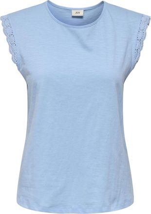 Jacqueline de Yong JdY Damen Jdysalva Life S/L Crochet Top JRS, Frozen Fjord, L EU