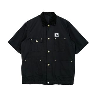 sacai Homme, Chemises, Noir, Taille: L Duck Shirt