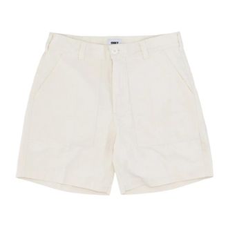 Obey Praktische Twill Shorts - - Shorts - Herren - Grau - W33