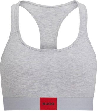 HUGO BOSS Damen Pad.red Lab Bralette, Medium Grey33, XXL EU