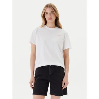 Mustang Jeans Mustang T-Shirt Floris 1016158 Wei&szlig; Relaxed Fit