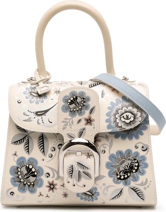 Delvaux Hobo Bags - MIni Smooth Calfskin Brillant Blooming Crystalline - Gr. unisize - in Braun - f&uuml;r Damen