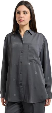 HUGO BOSS Femme, Blouses et Chemises, Gris, Taille: 36 FR Hugo Chemises Black