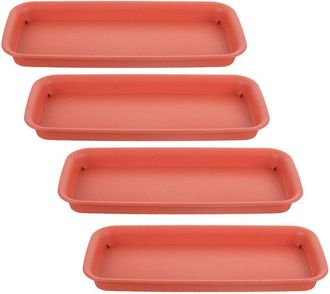 Cabilock 4 Stück Blumentopf Tablett Erdblockschalen Bonsai-untertasse Pflanzenschalen Pflanzenplatte Blumentopfschalen Blumenuntersetzer Schreibtischablage Dri