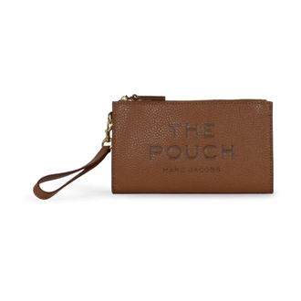 Marc Jacobs Femme, Sacs, Brun, Taille: ONE Size Pochette en cuir