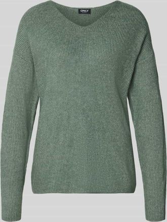 Only Regular Fit Pullover mit V-Ausschnitt Modell CAMILLA