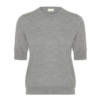 Part Two Pull en Tricot Gris Chin&eacute; - Femme - Pulls - Gris - Taille: 36 FR