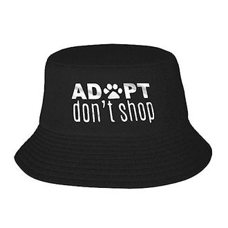 Generic Chapeau De Godet Adoptez, NAchetez Pas - Sauvetage danimaux Chapeaux De Visi&egrave;re Respirant &Eacute;t&eacute; Bonnet Soleil, pour De P&ecirc;che, La Randonn&eacute;e, Chasse, 56-5