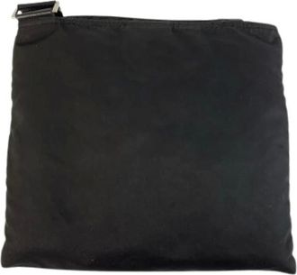 Prada Sac bandouli&egrave;re en nylon Tessuto Pre-owned - Femme - Pre-owned - Noir - Taille: ONE Size