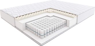 Hilding Anders Zorba Taschenfederkern | Mittelfeste | zweiseitige Matratze | Latexschaum | Federschaum | 7-Zonen-Schnitt f&uuml;r alle Schlaftypen | H2/H3 | Silver