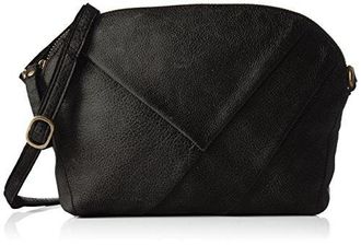 Pieces PCPIGGA Leather Cross Body Bag 17076431 Sac à bandoulière pour femme 23 x 16 x 5 cm (l x H x P), Noir (Black), 23x16x5 cm (B x H x T)