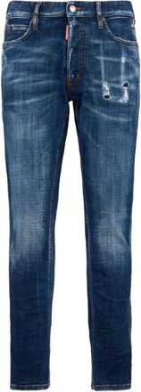 Dsquared2 Homme, Jeans, Bleu, Taille: M Teddy Mini Front Jeans