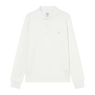 Brooks Brothers Supima Baumwoll-Piqu&eacute;-Polo mit Logo - - Tops - Herren - Wei&szlig; - L
