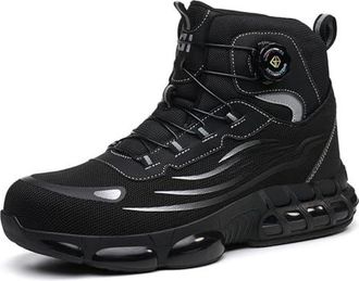 Generic Chaussures De S&eacute;curit&eacute; Homme L&eacute;g&egrave;res Sneakers De Travail avec Embout Acier Anti-Perforation Antid&eacute;rapantes Respirantes pour Chantier Logistique(Black,