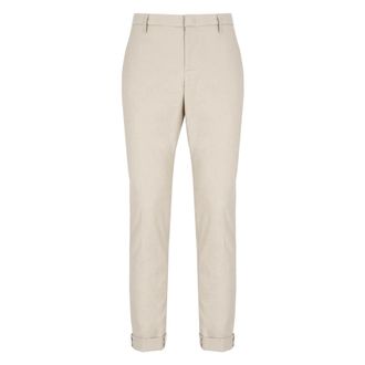 Dondup Homme, Pantalons, Beige, Taille: W32 Pantalon Beige en Coton avec Poches