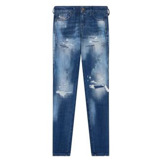 Diesel Slim-fit Jeans mit Rissen - - Jeans - Damen - Blau - W23
