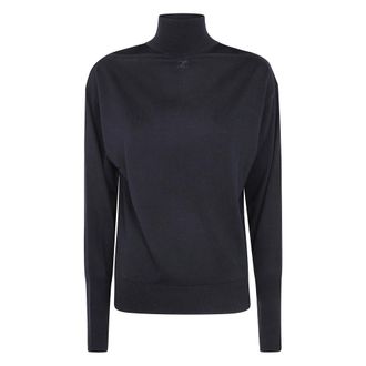 Courr&egrave;ges Damen, Strickwaren, Schwarzk, MGr&ouml;&szlig;e