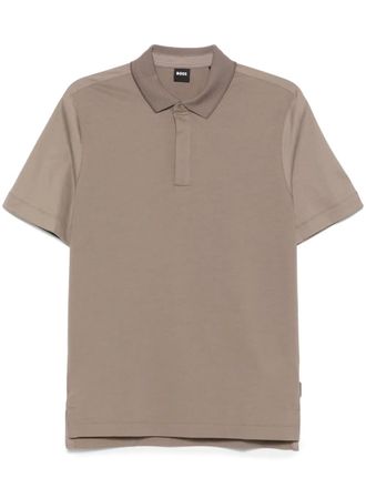 BOSS polo en jersey - Marron