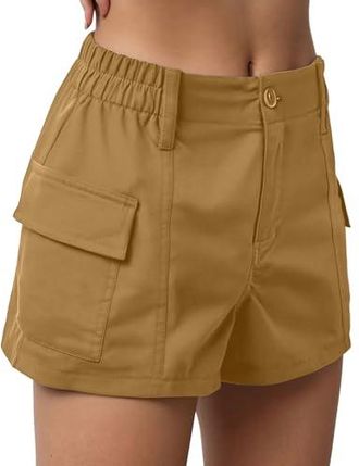 Generic Short Femme Jean Sexy &Eacute;t&eacute; Jeans Shorts Casual Baggy Pantalon Court Bermuda Mode Vintage Denim Pantalon Court pour Le Travail, L&eacute;t&eacute;, Le Quotidien