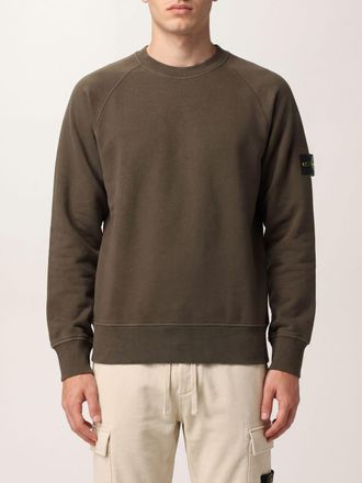 Stone Island Sweat-shirt col rond en coton avec logo Compass