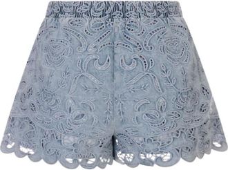 Alice & Olivia Femme, Shorts, Bleu, Taille: 42 FR Kenley Denim Shorts