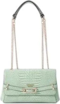 Guess Femme, Sacs, Vert, Taille: ONE Size Silvye Top Handle Flap