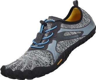 Saguaro Barfu&szlig;schuhe Herren Barfuss Schuhe Damen Sommer Barefoot Shoes Leicht Atmungsaktive Barfussschuhe Outdoor Zehenschuhe f&uuml;r M&auml;nner Frauen, Grau, 47 EU