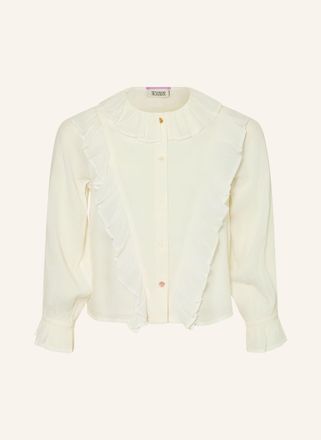 Scotch & Soda Bluse Mi R&uuml;schen weiss