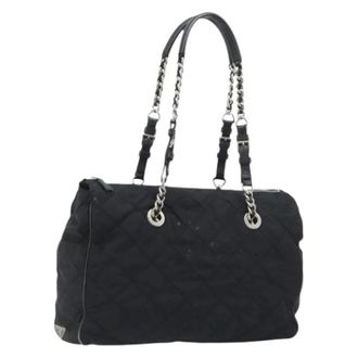 Prada Sac bandouli&egrave;re vintage en nylon pr&eacute;-poss&eacute;d&eacute; - Femme - Pre-owned - Noir - Taille: ONE Size