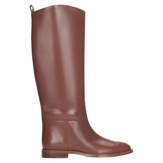 Estro & Luminara Braune kniehohe Stiefel mit weitem Schaft - - Shoes - Damen - Braun - 35 EU