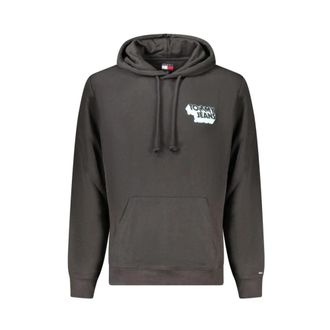Tommy Hilfiger Schwarzer Baumwoll Herren Pullover Hoodie - - Sweatshirts & Hoodies - Herren - Schwarzk - S