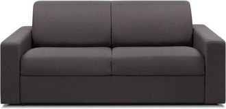 Inside75 Inside75 - Canap&eacute; convertible 120 cm avec matelas 14 cm en mousse polyur&eacute;thane - Tissu NEO gris anthracite - Ouverture rapide sans retirer les