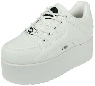 Buffalo 1330-6 Frauen Sneaker wei&szlig; EU38 Textil Basics, Streetwear