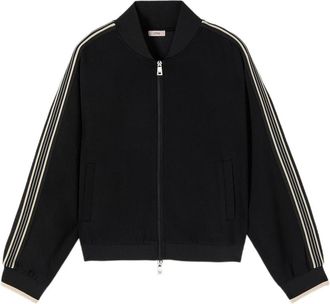 Oltre Femme, Sweatshirts et sweats &agrave; capuche, Noir, Taille: 42 FR SweaT-shirt zipp&eacute; avec bande bicolore