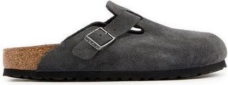 Birkenstock Mules Boston unies en cuir